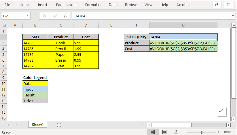 How to quickly use the Excel VLOOKUP function - ExcelEgg